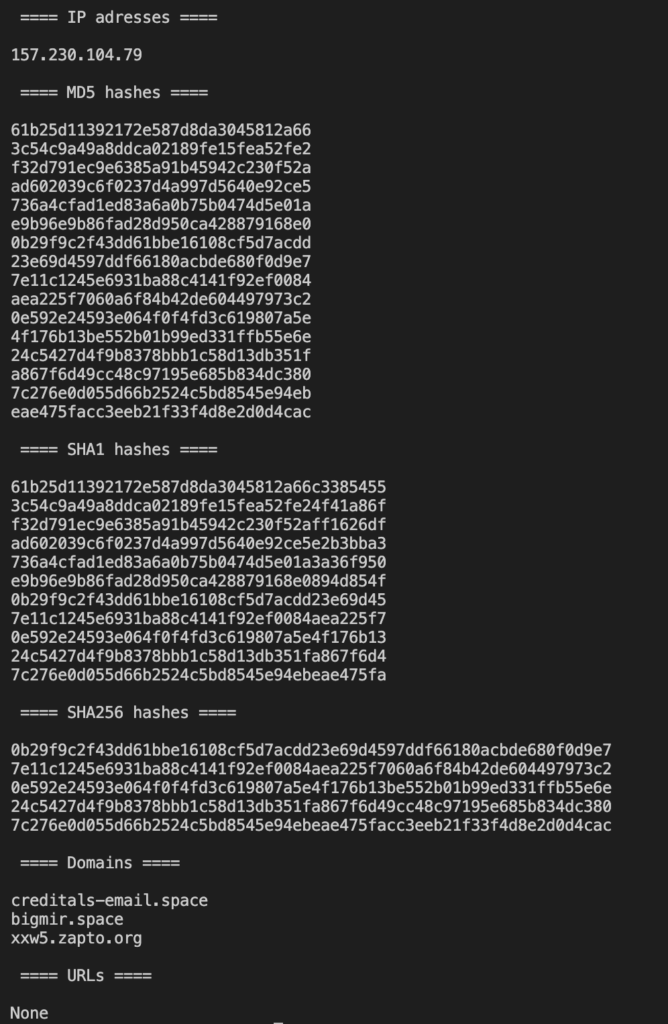 GitHub - dev-lu/ioc_extractor: Extracts IOCs from .txt and .csv files