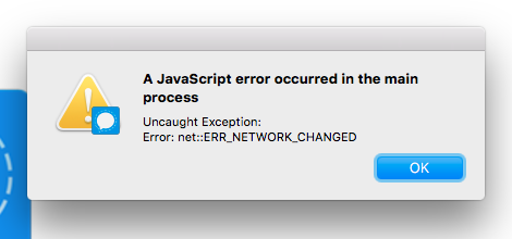 Error dialog popup if new version download interrupted · Issue #2387 ...