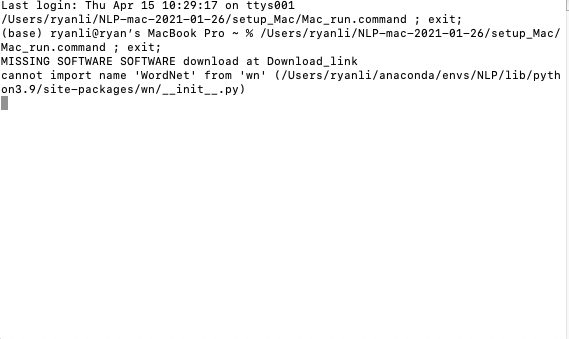 [BUG]: Nominalization Error: pywsd · Issue #240 · NLP-Suite/NLP-Suite · GitHub