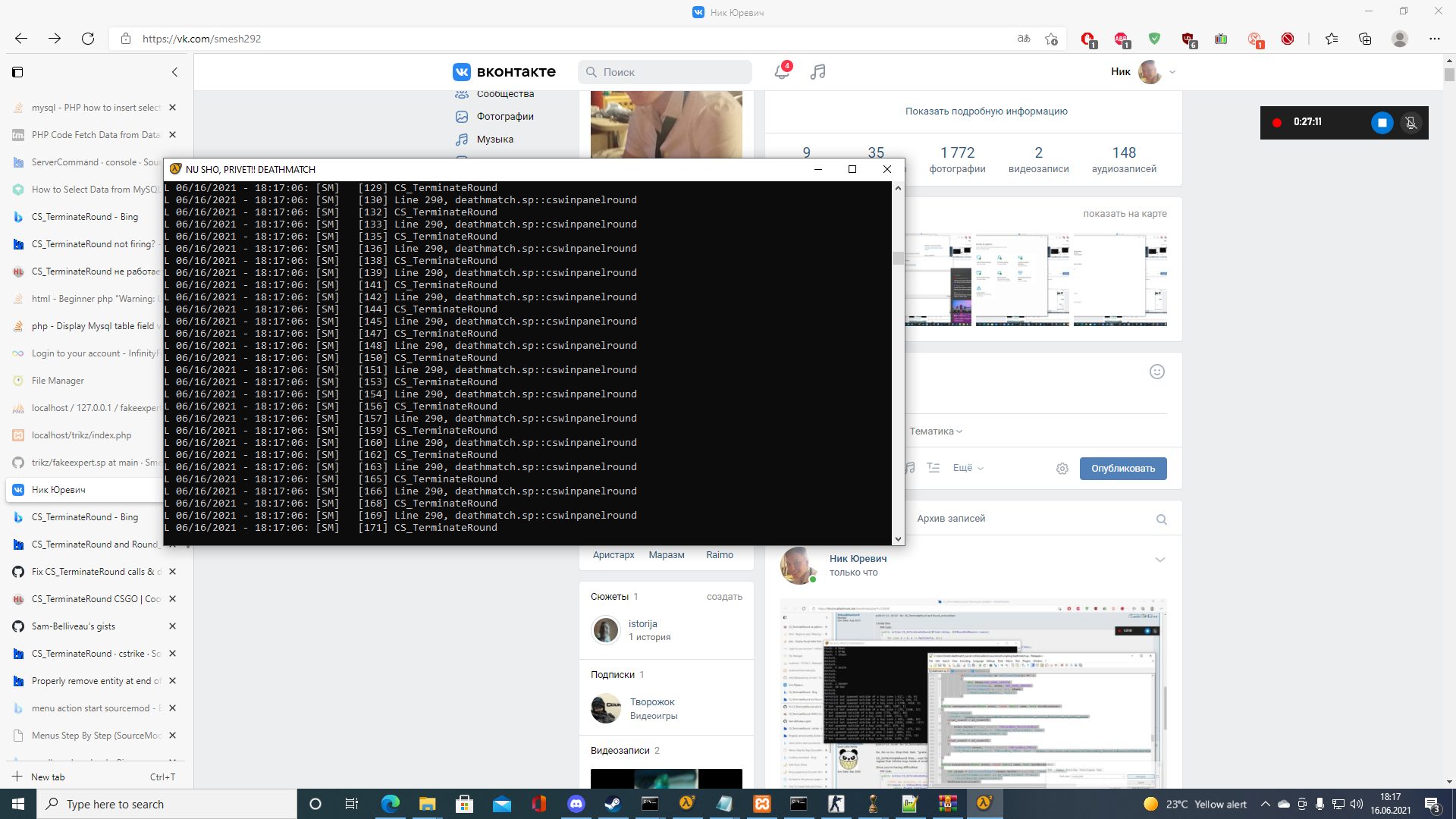 CS_TerminateRound doesn't work well. · Issue #1503 · alliedmodders/sourcemod · GitHub