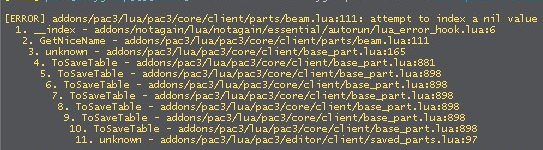 Beam parts using material parts causes script errors · Issue #711 · CapsAdmin/pac3 · GitHub