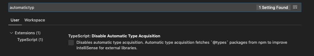 Turning off automatic type acquisition fixes slow autocomplete, tsserver at 100% · Issue #36358 ...