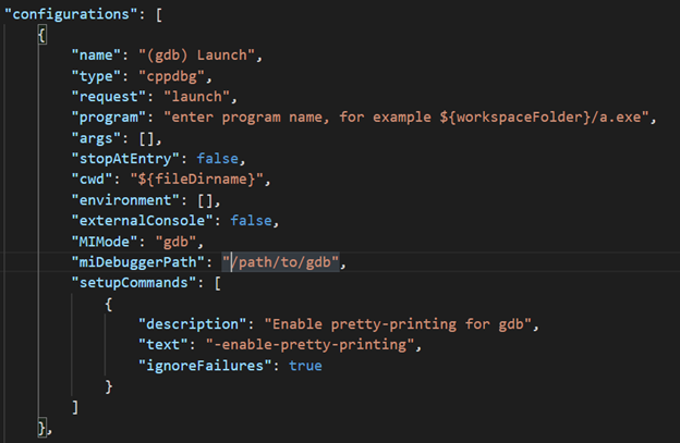 Improve "Add configuration" behavior when not using the language service's "Build and debug ...