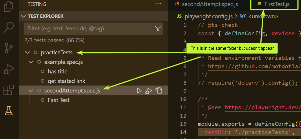 Bug Playwright No Tests Found In Vs Code Windows 11 · Issue 21555