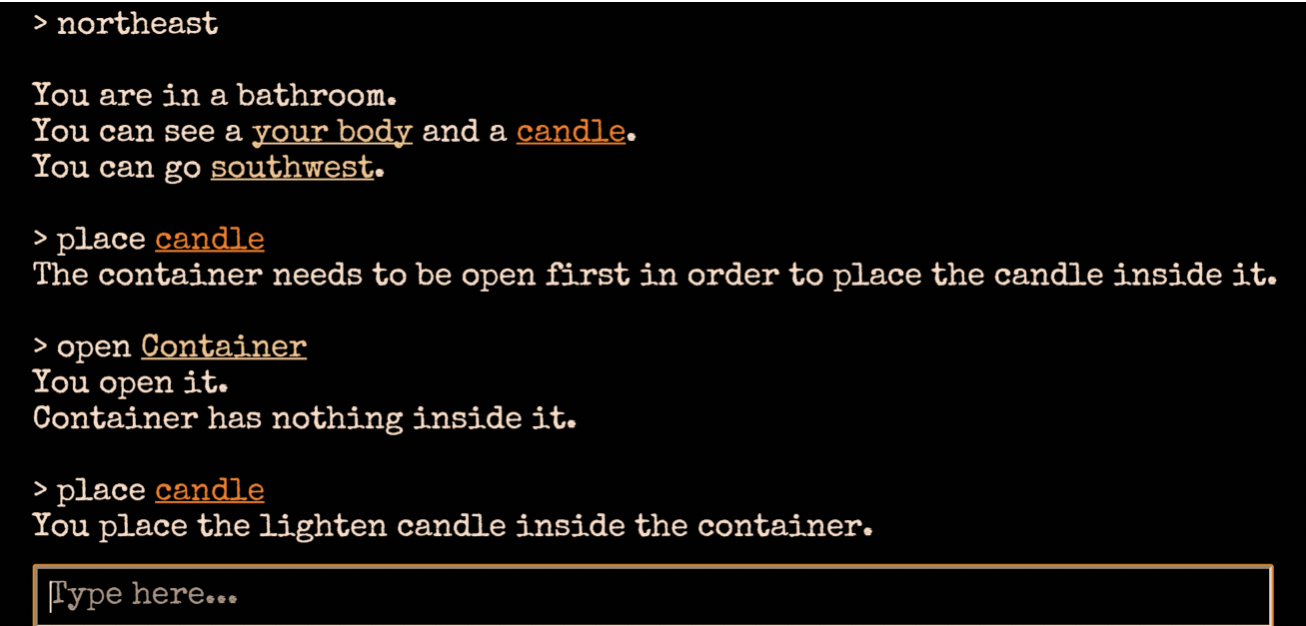 GitHub - XhoanaK/questGameMare: text adventure game using quest