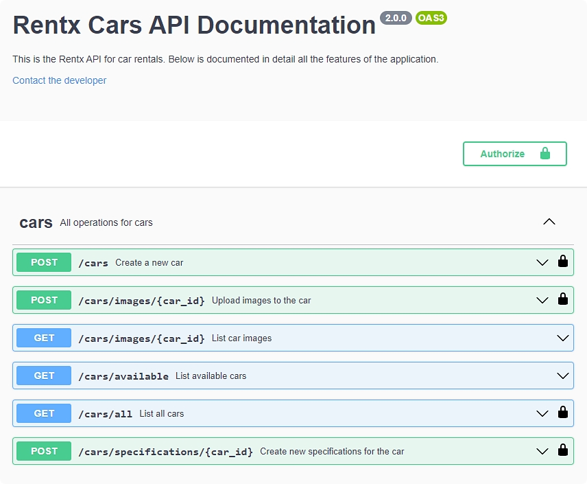 GitHub - vihugoos/rentx-cars: Car rental application API, developed with Node.js
