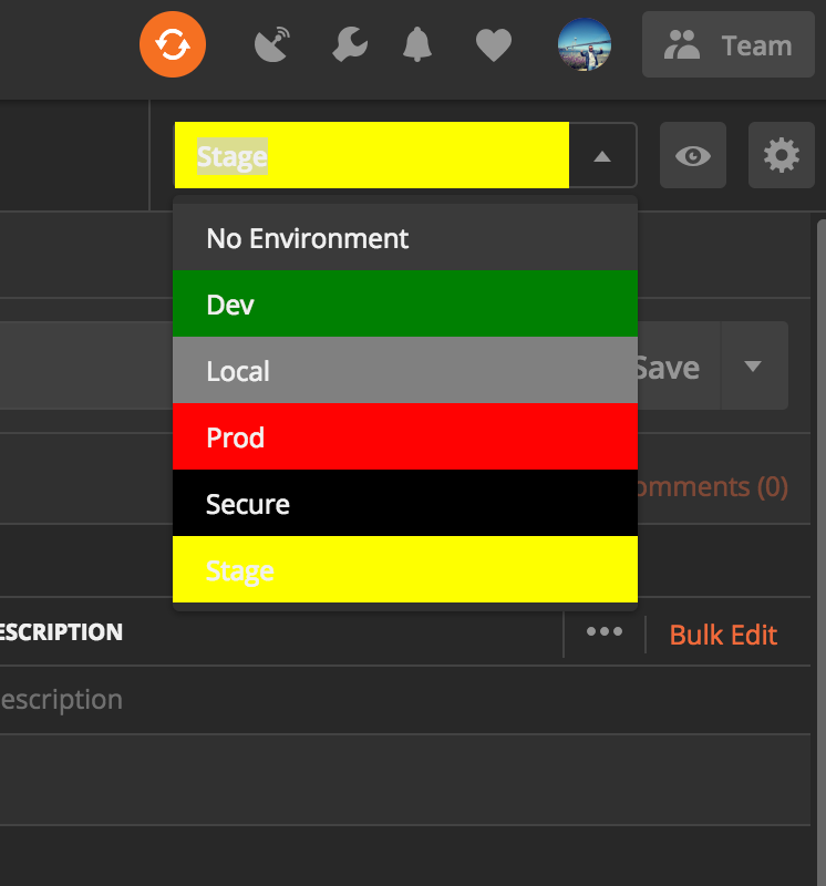 Colored Environments · Issue 7271 · Postmanlabs Postman App Support