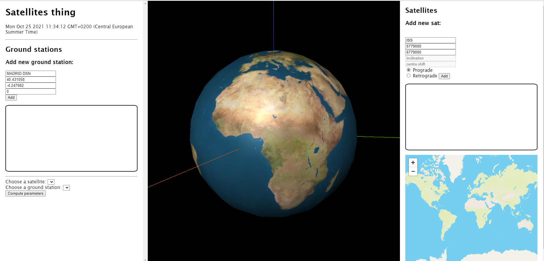 GitHub - frangib/satellites: Simple webapp interface to interact with a ...