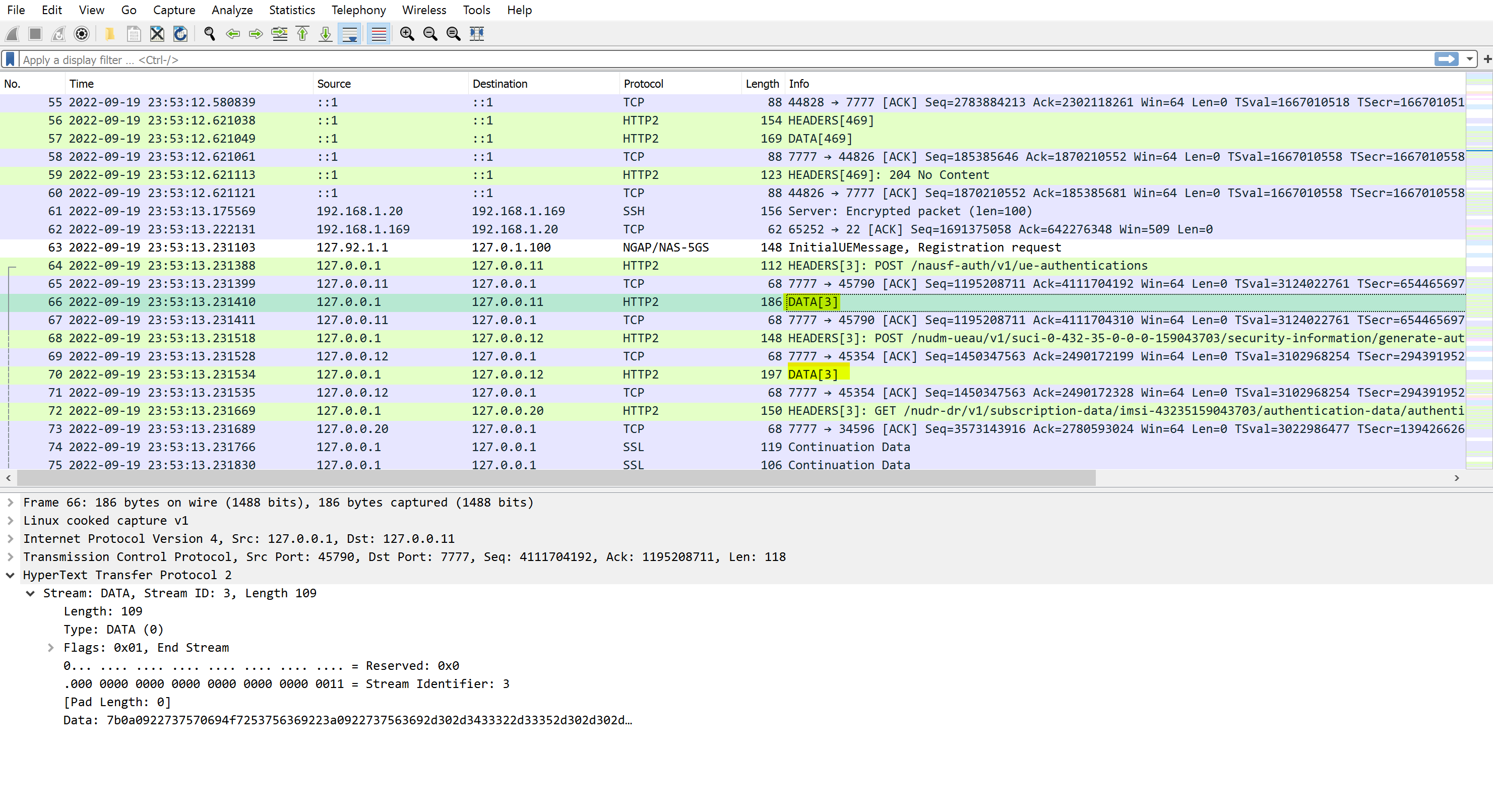 JSON in HTTP2 doesn't correctly decode in wireshark at 2.4.10 · Issue ...