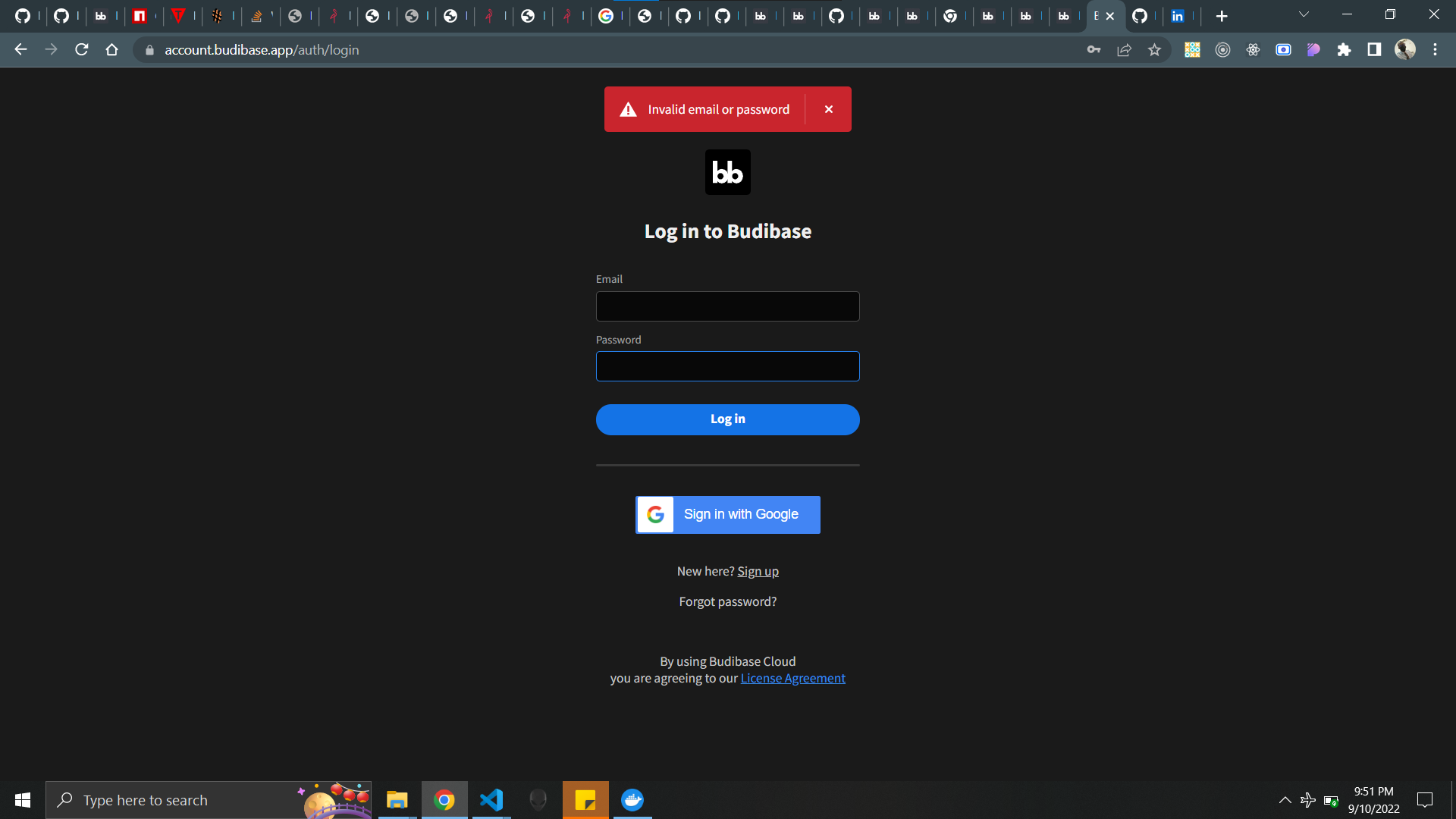 Email Signinsignup Is Case Sensitive · Issue 7720 · Budibasebudibase · Github 