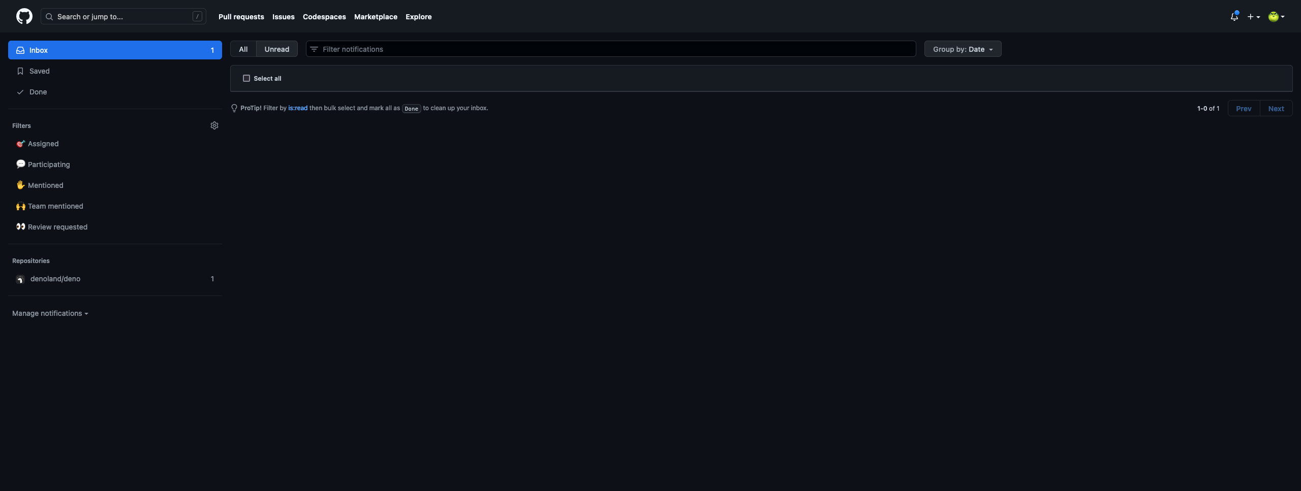 Invisible Notification on Github · community · Discussion #49477 · GitHub