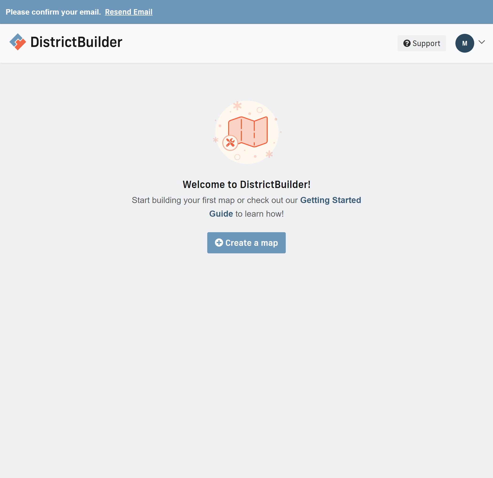 Show verify email banner on organization detail screen · Issue #609 · PublicMapping ...