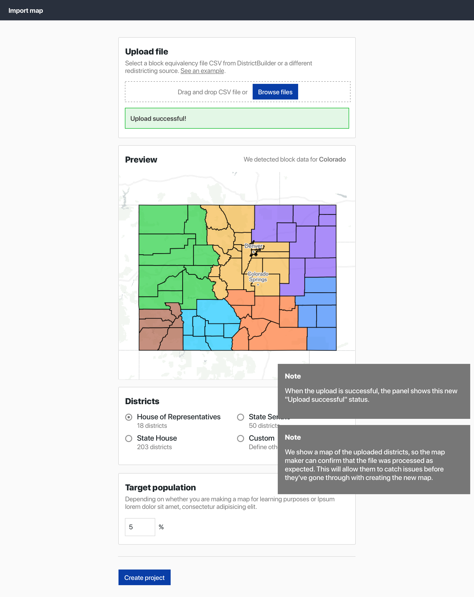 Import plan from CSV map preview · Issue #630 · PublicMapping/districtbuilder · GitHub