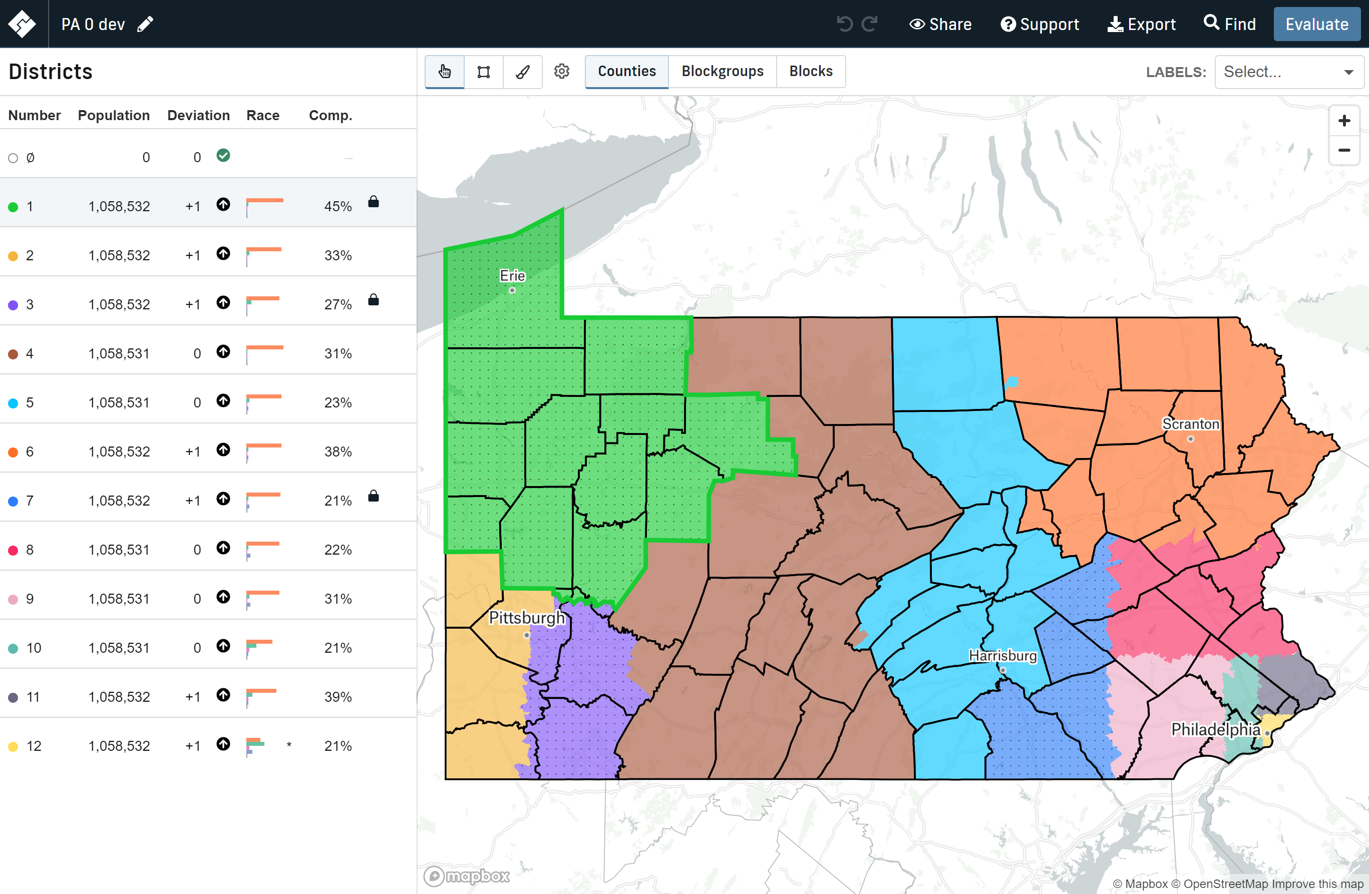 We should correctly grade projects with a population deviation of 0 · Issue #801 · PublicMapping ...