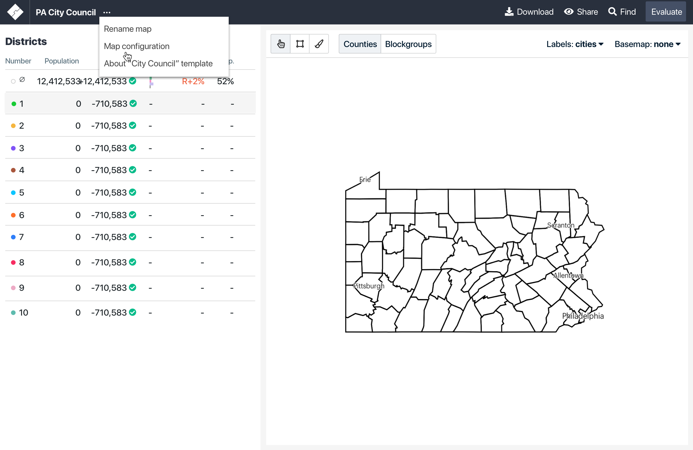 Map configuration modal · Issue #1025 · PublicMapping/districtbuilder · GitHub