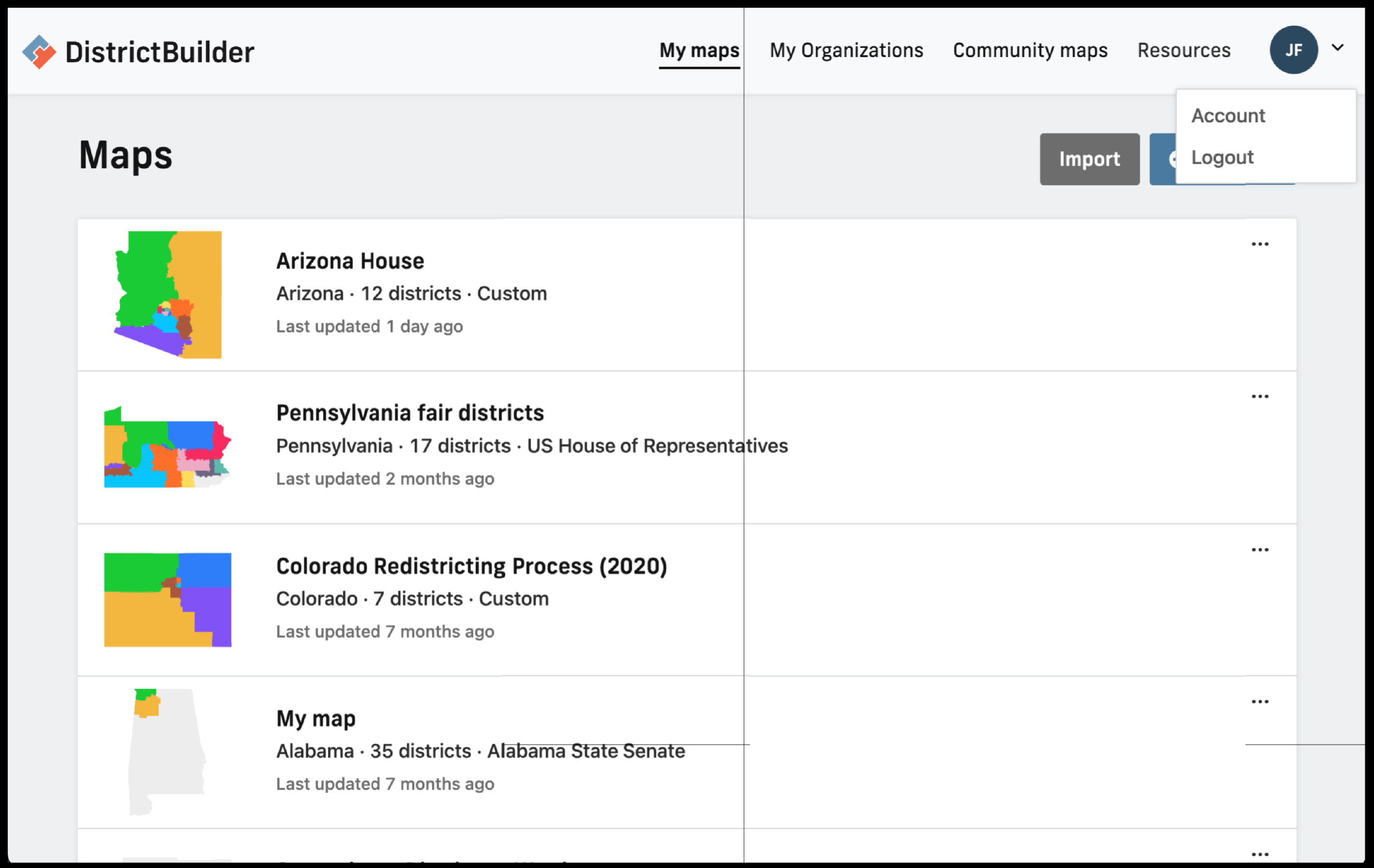 Add user account page · Issue #1169 · PublicMapping/districtbuilder · GitHub