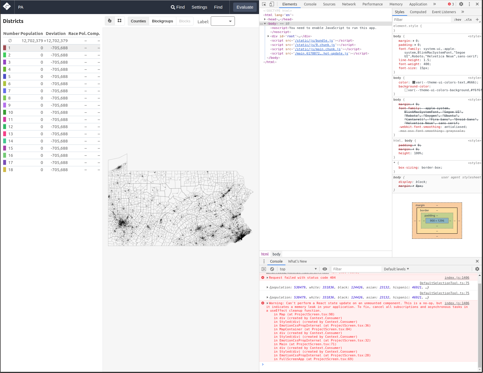 Console warning when loading project page · Issue #233 · PublicMapping/districtbuilder · GitHub