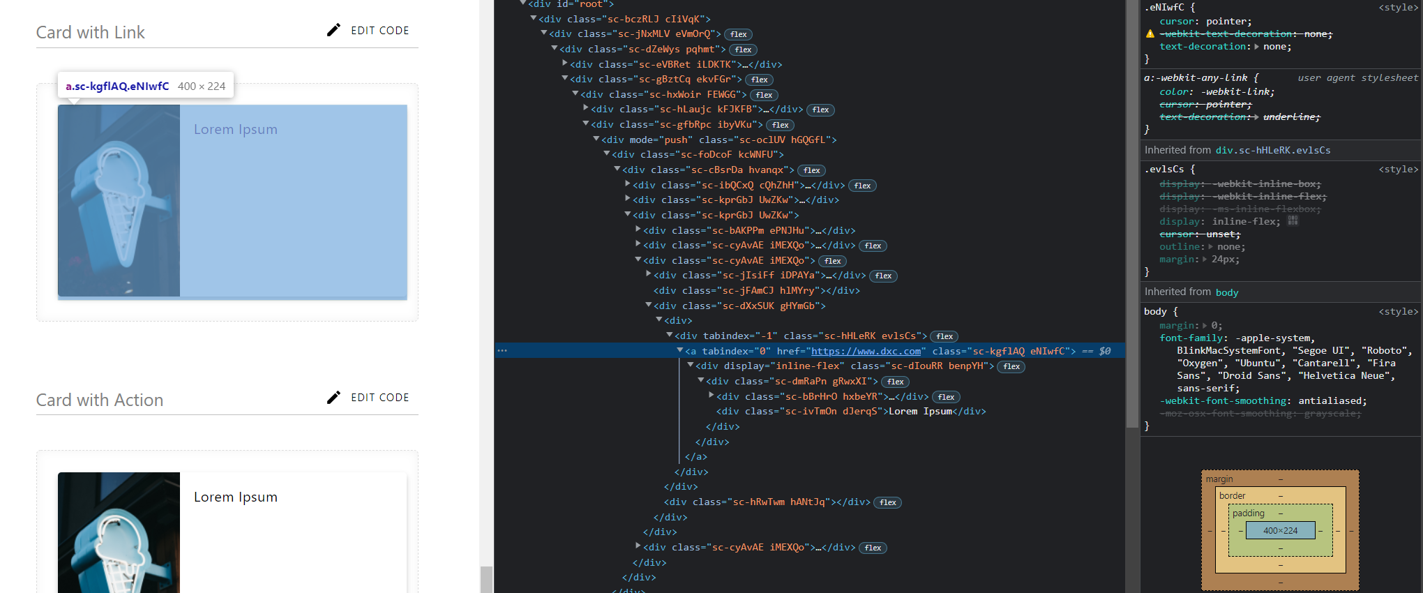 Card focus doesn't fit the size of the component · Issue #970 · dxc-technology/halstack-react ...
