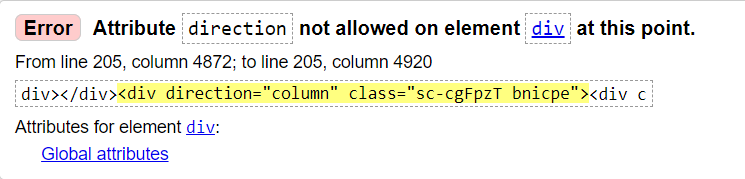 Wrong Attributes Appearing In Flex Html Outcome · Issue 1343 · Dxc Technologyhalstack React