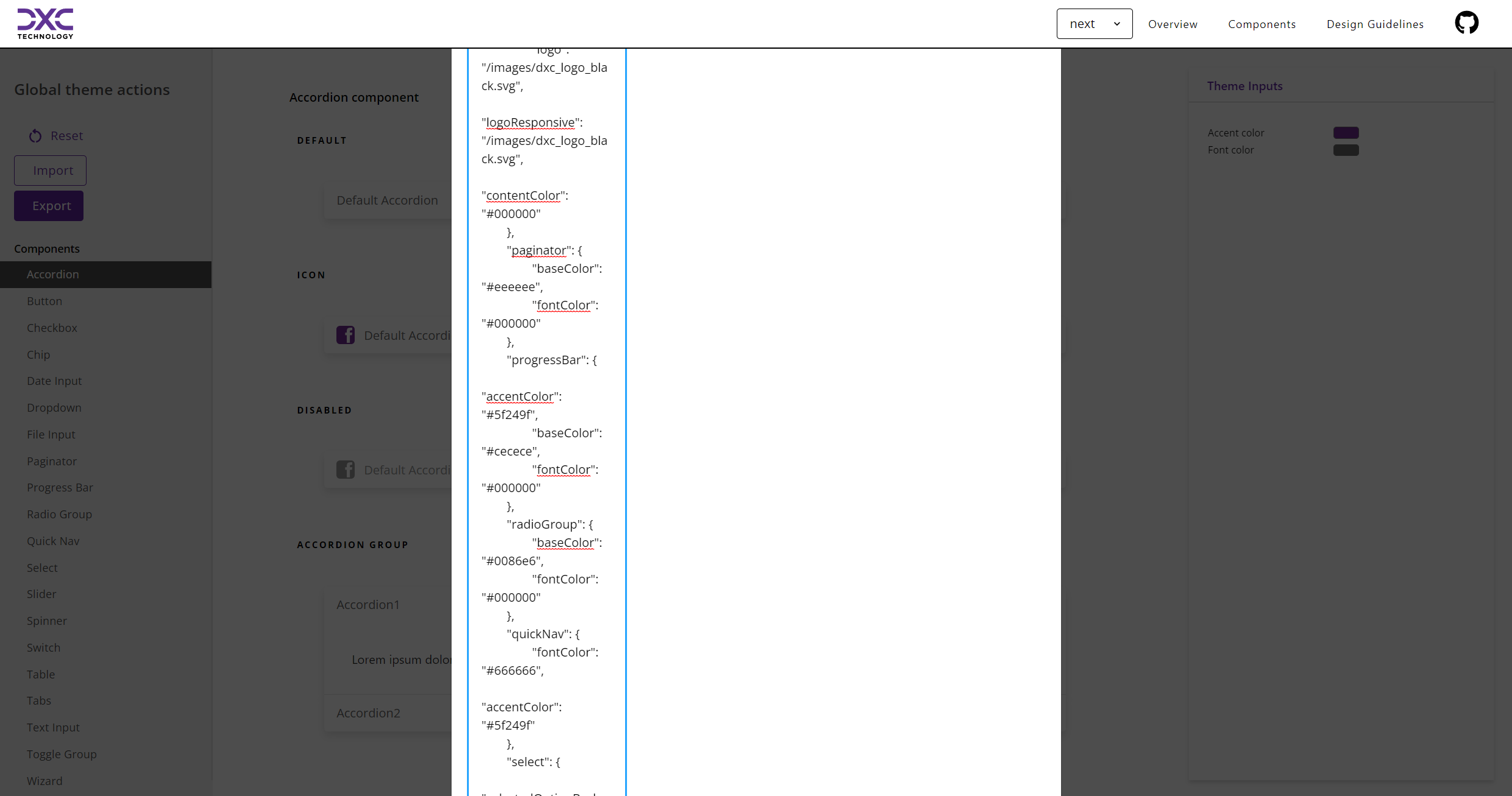 Fix the visual defects of the Theme Builder · Issue #1392 · dxc-technology/halstack-react · GitHub