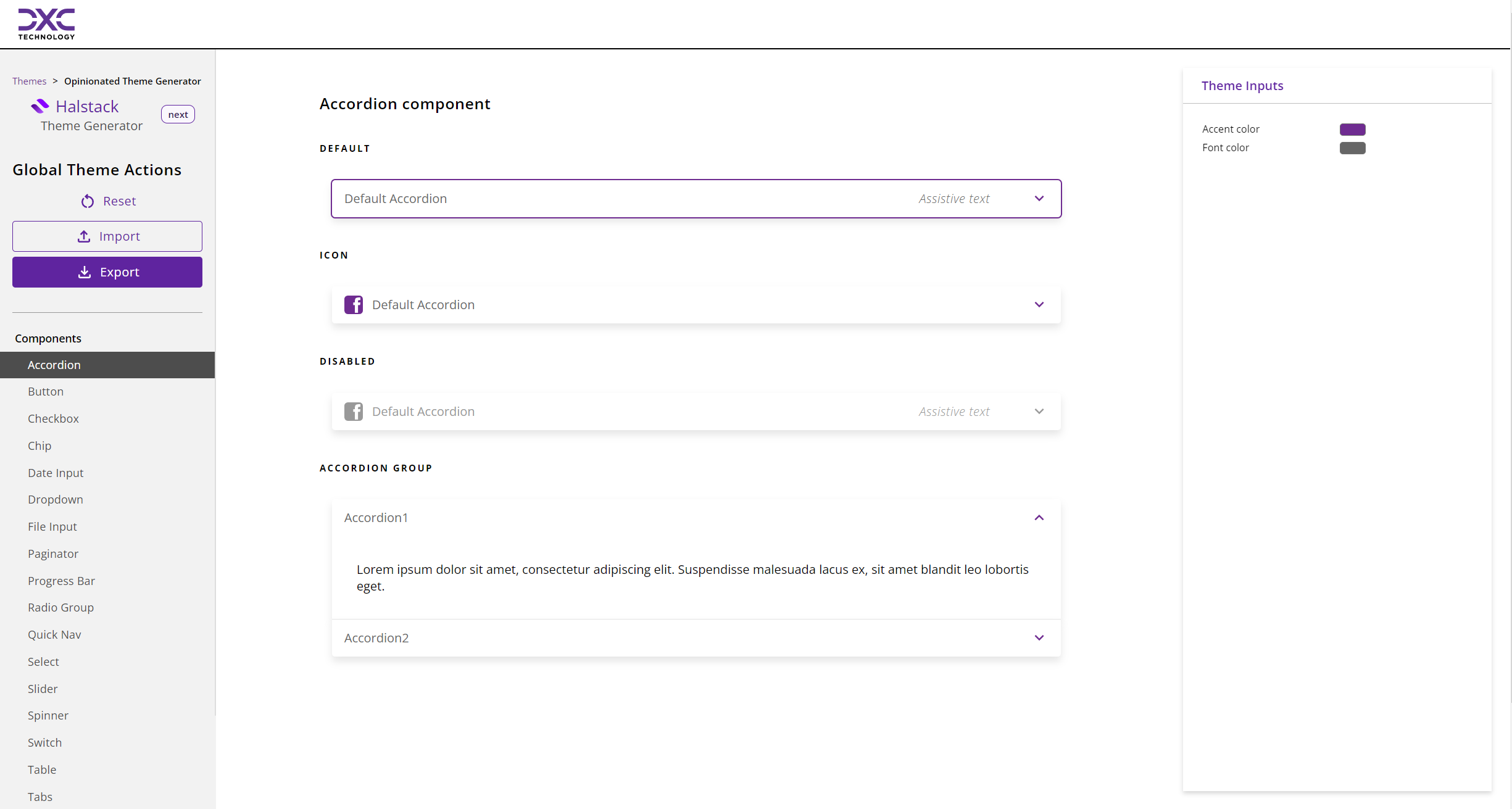 Accordion theming strategy issue · Issue #1426 · dxc-technology ...