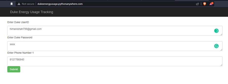 GitHub - maddy3940/Duke-Energy-Usage-Tracking: A web app where you can ...