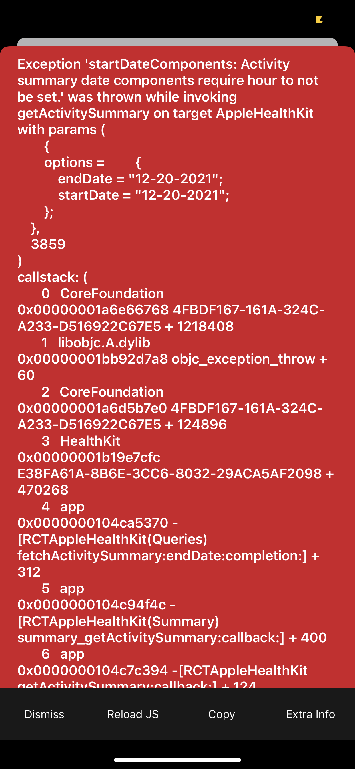 [getActivitySummary] Activity Summary Date Components Require Hour to not be set · Issue #193 ...