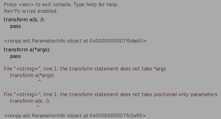 Deferred Error From The Console · Issue 4798 · Renpy Renpy · Github