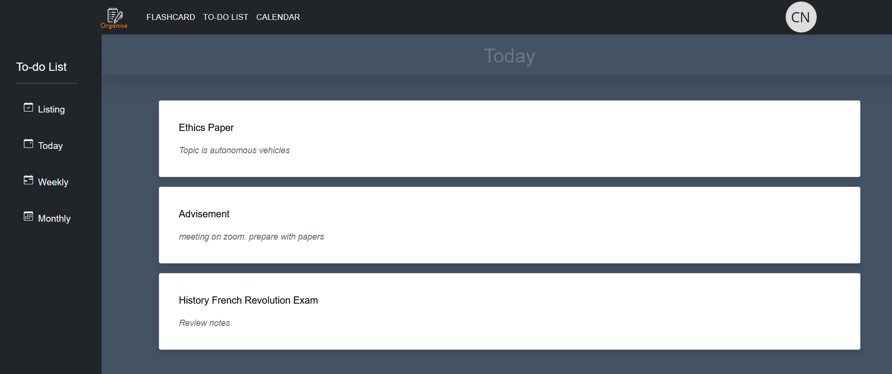 GitHub - Tanvir-Youhana/Organice