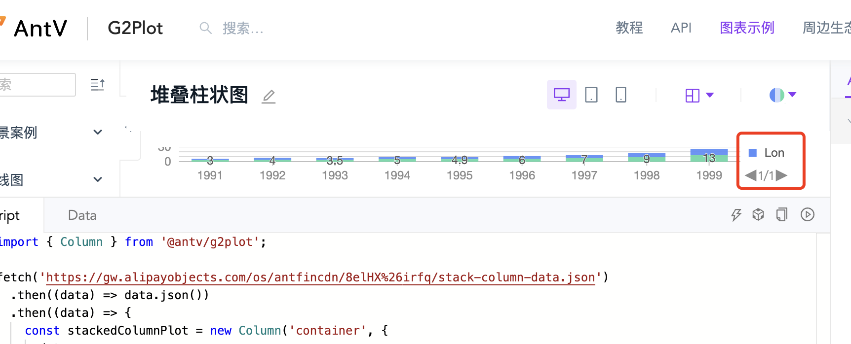🐛 [BUG] 堆叠图高度缩小，图例分页不对、图例个数缺失 · Issue #3201 · antvis/G2Plot · GitHub