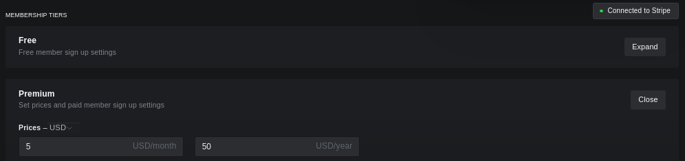 Cannot update Premium Price · Issue #14178 · TryGhost/Ghost · GitHub