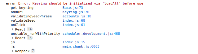keyring.loadAll showing error · Issue #555 · polkadot-js/ui · GitHub