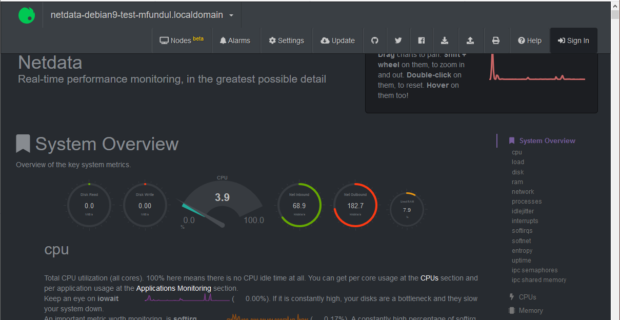 netdata/web: layout getting messed up on certain dimensions when resizing the window · Issue ...