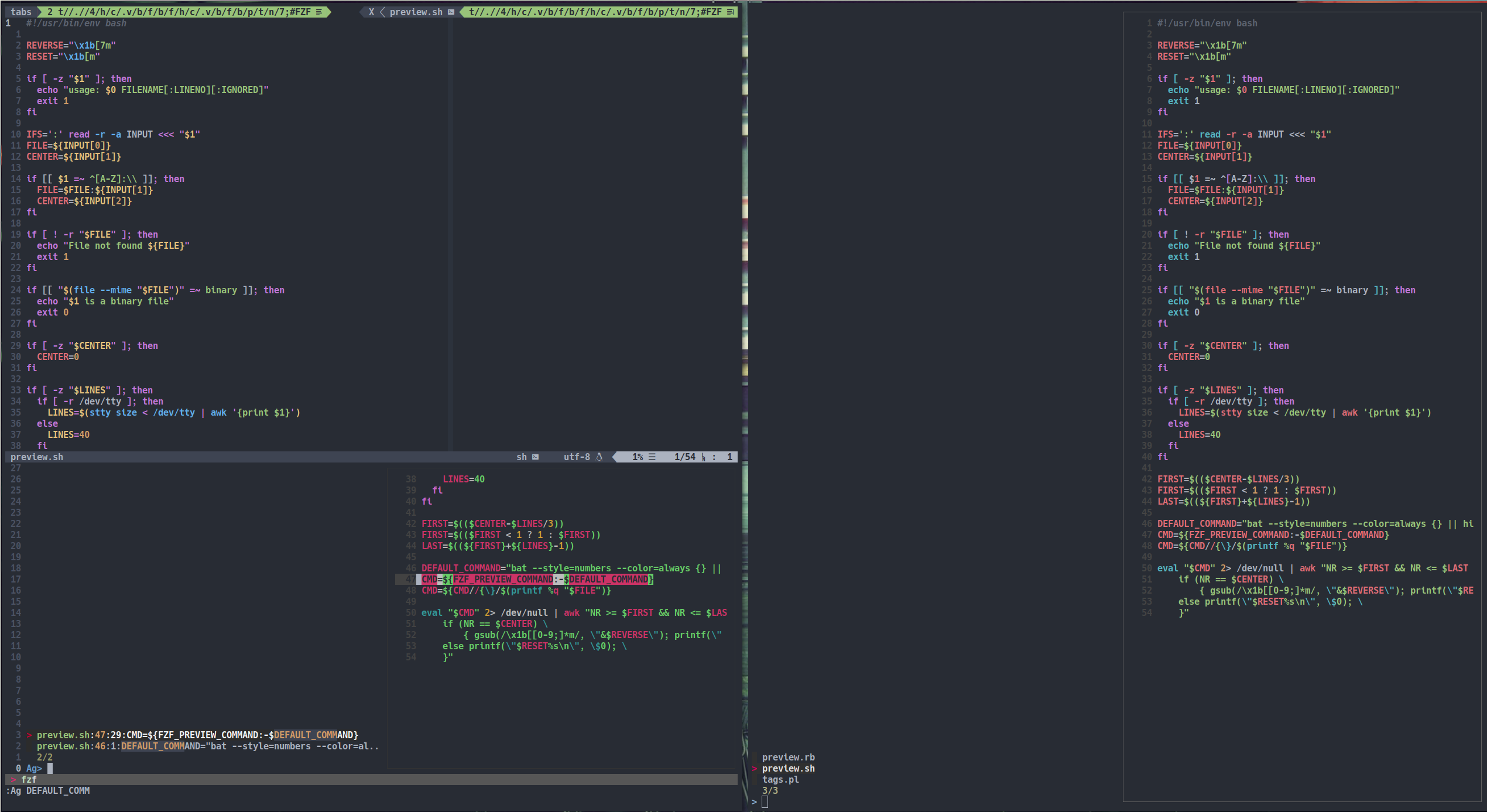 Wrong colors in preview window · Issue #756 · junegunn/fzf.vim · GitHub
