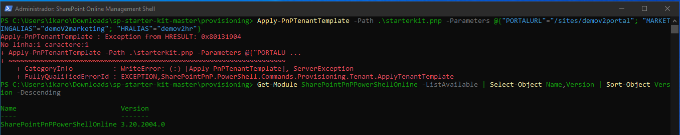 Exception while invoking endpoint · Issue #410 · pnp/sp-starter-kit · GitHub