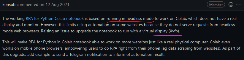 How does RPA-Python perform Non-Headless look like in Google Colab? · Issue #400 · tebelorg/RPA ...