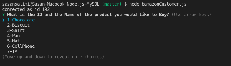 GitHub - msasansalimi/Node.js-MySQL: Bamazon