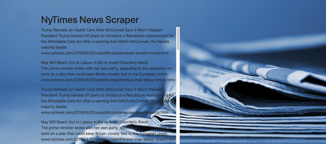 News Scraper | News-Scraper