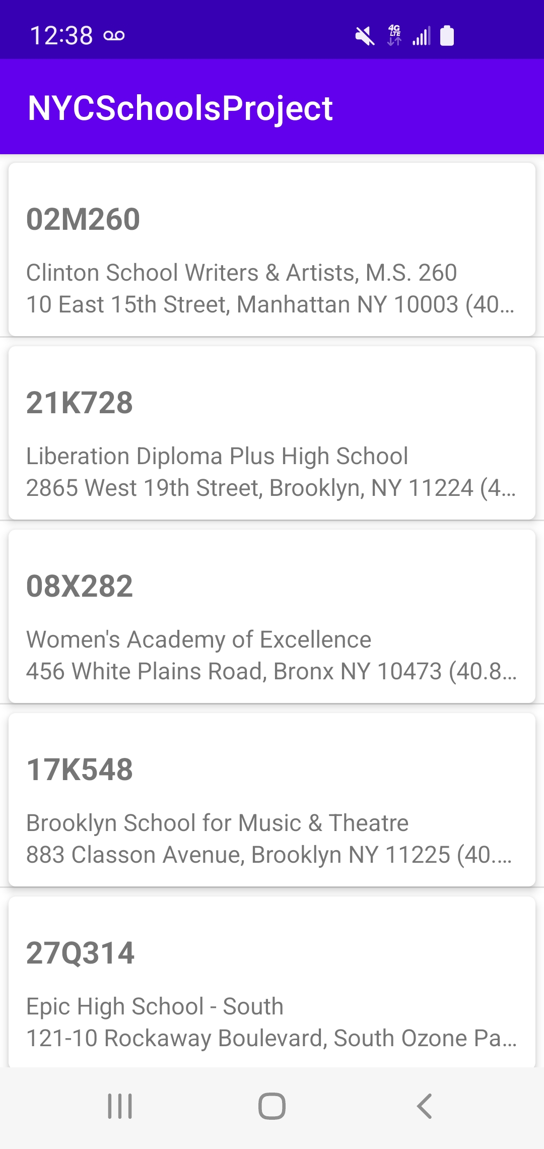 GitHub - avinashk25/NYCSchoolsProject: Coding Challenge: NYC Schools