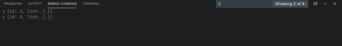 DEBUG CONSOLE 's filter prevents expanding objects · Issue #116155 · microsoft/vscode · GitHub