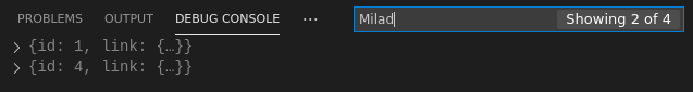DEBUG CONSOLE 's filter prevents expanding objects · Issue #116155 · microsoft/vscode · GitHub