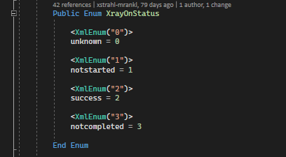 No coverage information when running unit tests for enumerations ...