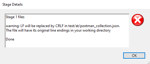 Postman changing line endings when exporting JSON collection file from CR LF (Windows) to LF ...