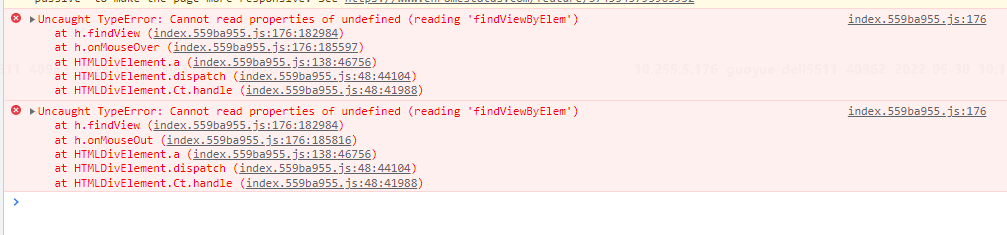 Uncaught TypeError: Cannot read properties of undefined (reading 'findViewByElem') · Issue #2141 ...