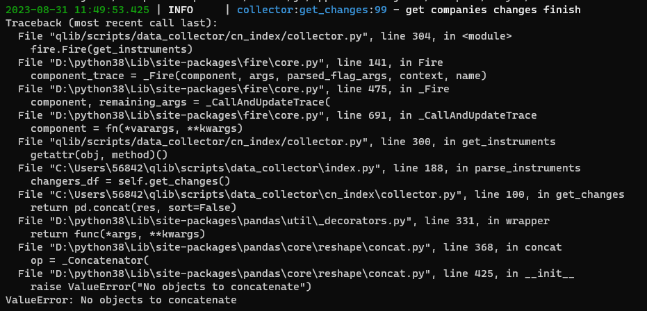 获取中证指数成分股失败 · Issue #1631 · microsoft/qlib · GitHub