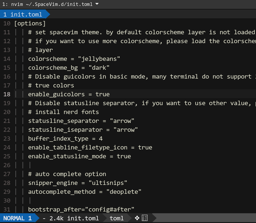 how to enable relative number on spacevim · Issue #4502 · wsdjeg ...