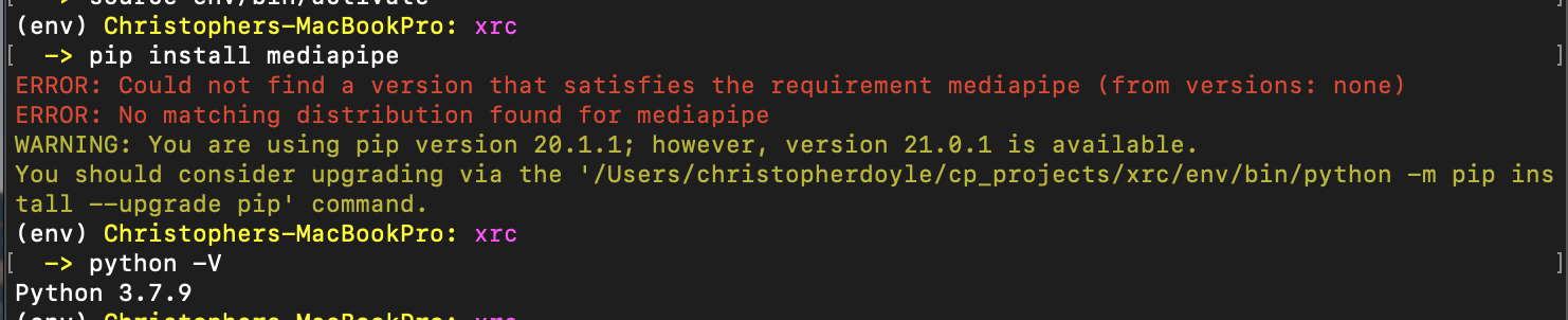 Pip install 3.8 or 3.7 not working · Issue #1597 · google-ai-edge ...
