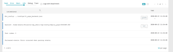 Log level are not getting set and logging happens in the testcases when ...