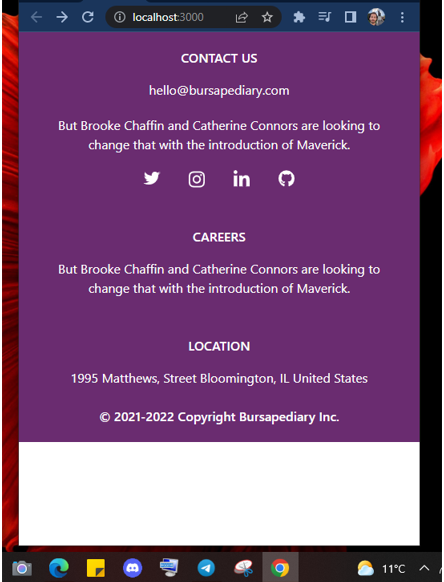 Add: Site Footer · Issue #4 · ReCoded-Org/capstone-turkey-react-bursapediary · GitHub