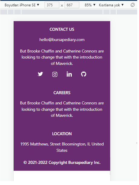 Add: Site Footer · Issue #4 · ReCoded-Org/capstone-turkey-react-bursapediary · GitHub